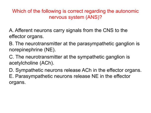 Introduction to ans | PPT | Brain and Nervous System Disorders ...