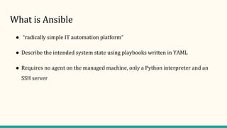 Introduction to ansible | PPT
