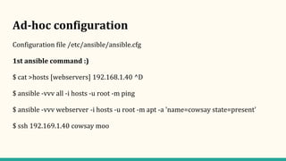 Introduction to ansible | PPTX