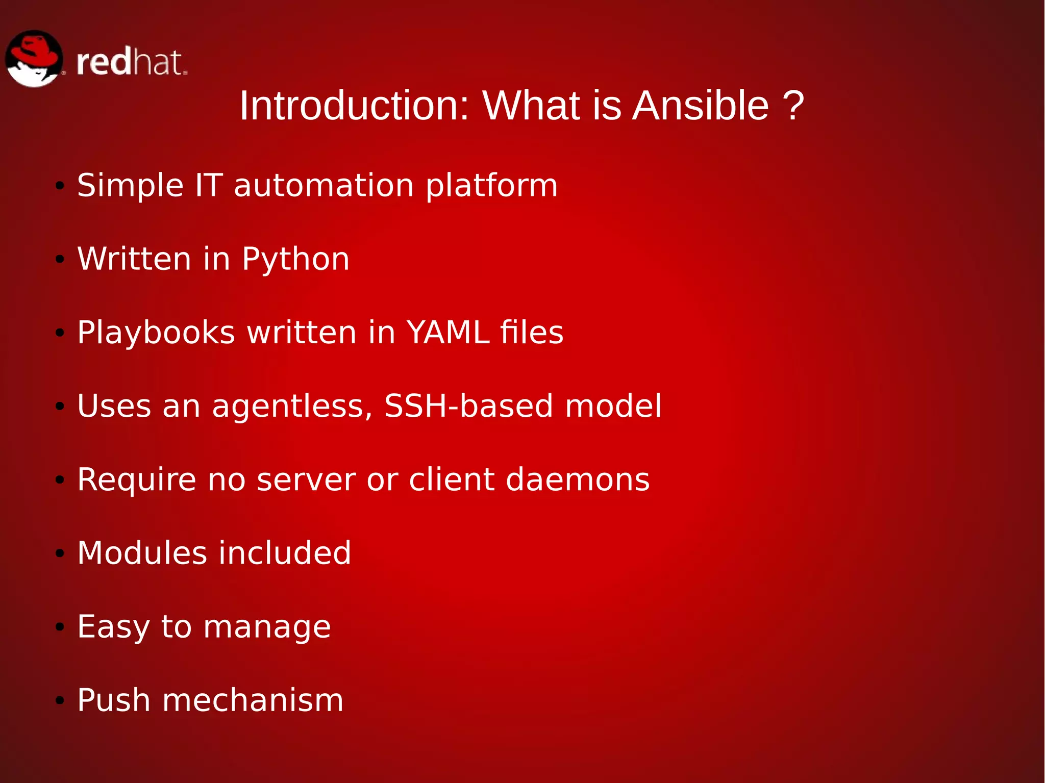 Introduction to ansible | PPT