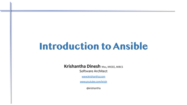 Introduction to ansible | PDF | Cloud Computing | Internet