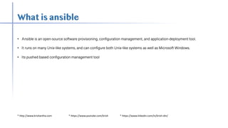 Introduction to ansible | PDF