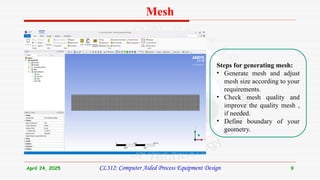 Introduction to ANSYS Fluent for Fluid Flow | PPTX