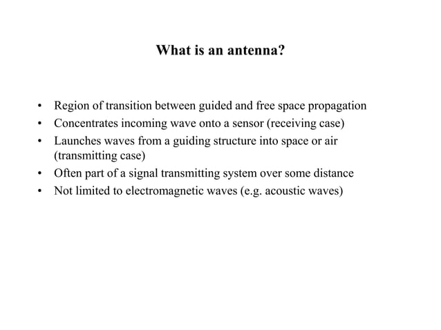 Introduction_to_antennas.ppt | Physics | Science