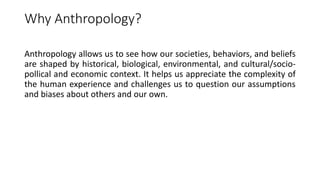 Introduction to Anthropology- Week 1.pptx