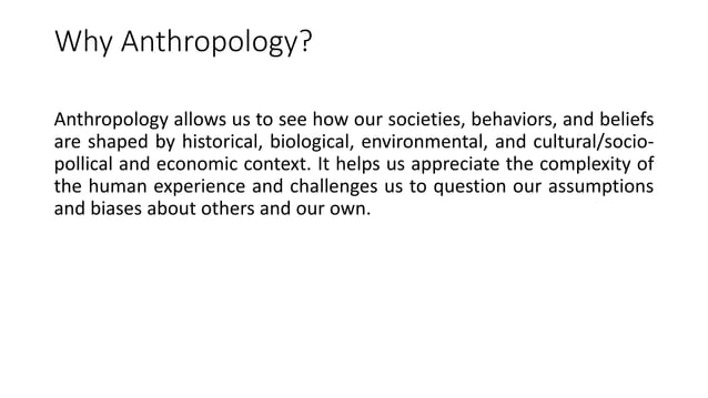 Introduction to Anthropology- Week 1.pptx