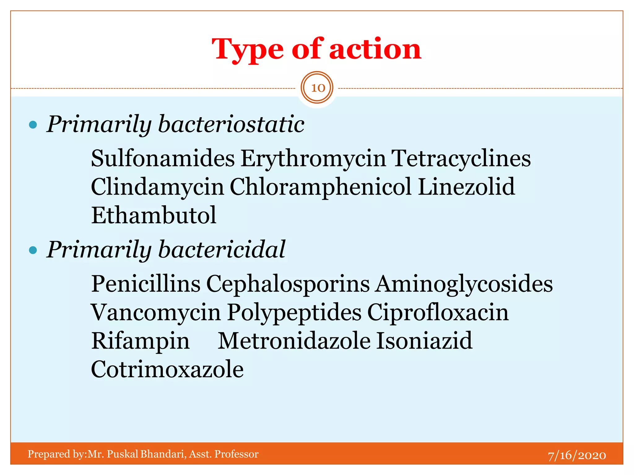 Introduction to antibiotics | PDF