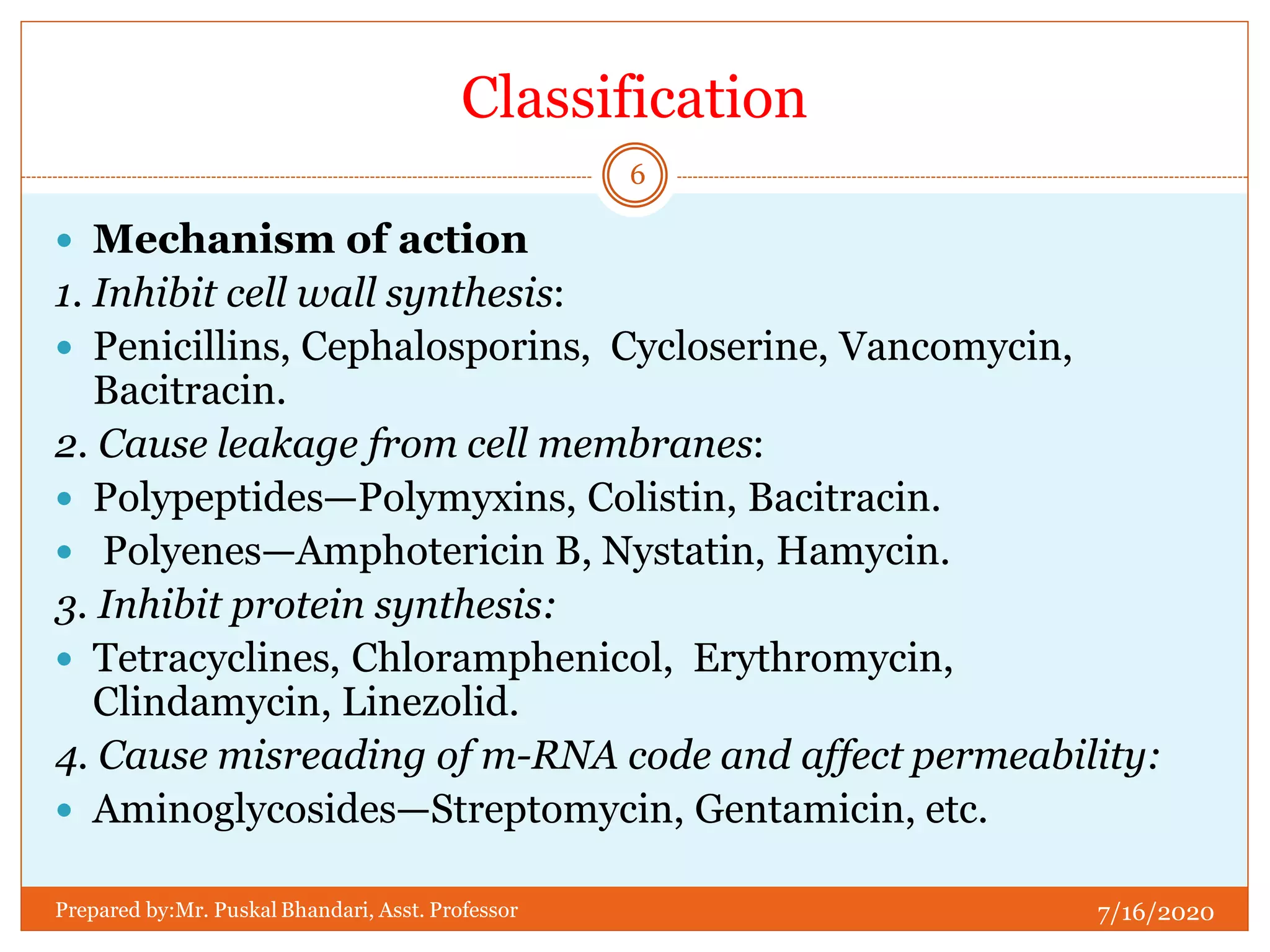Introduction to antibiotics | PDF
