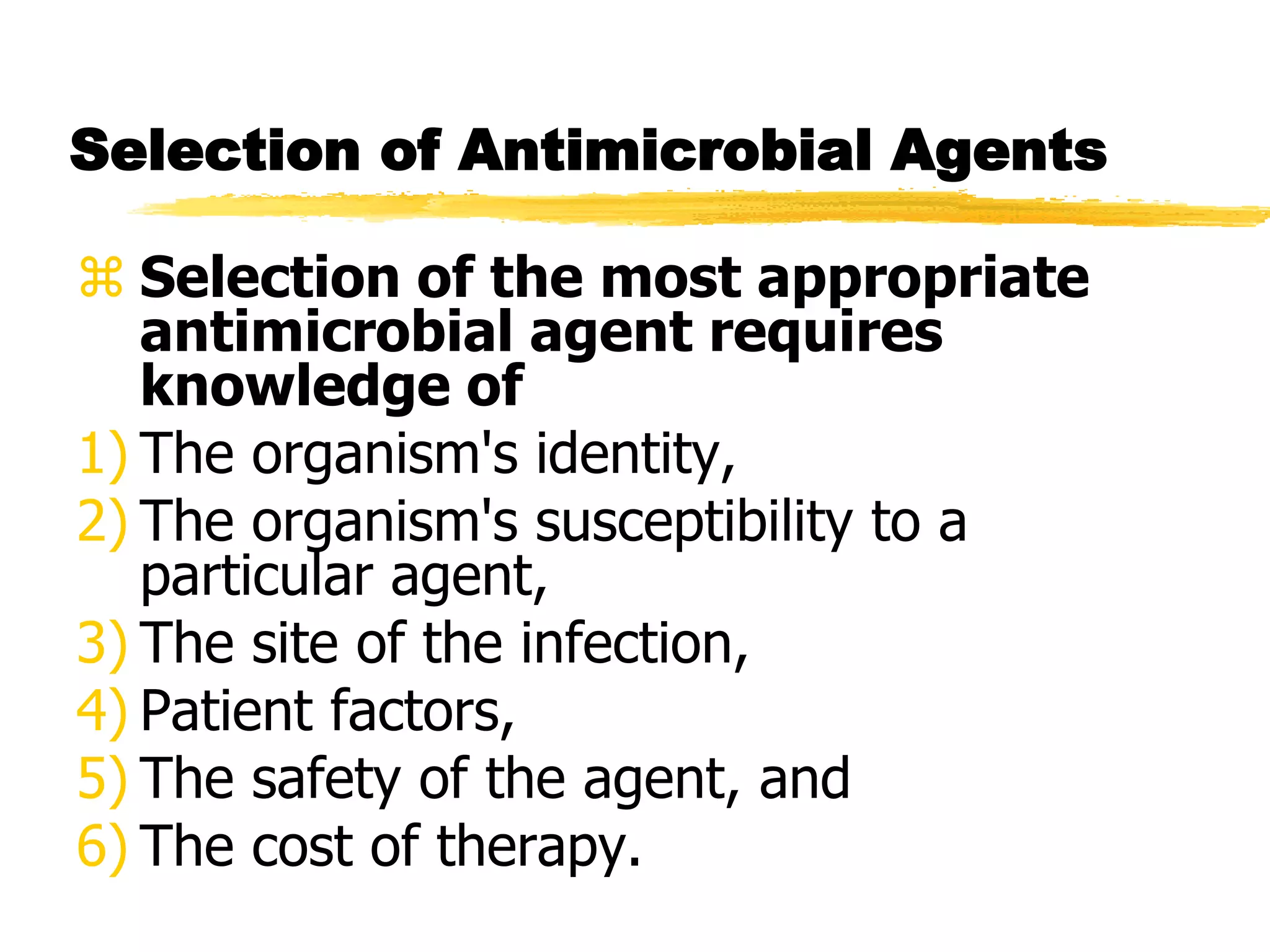 Introduction to antimicrobials | PDF