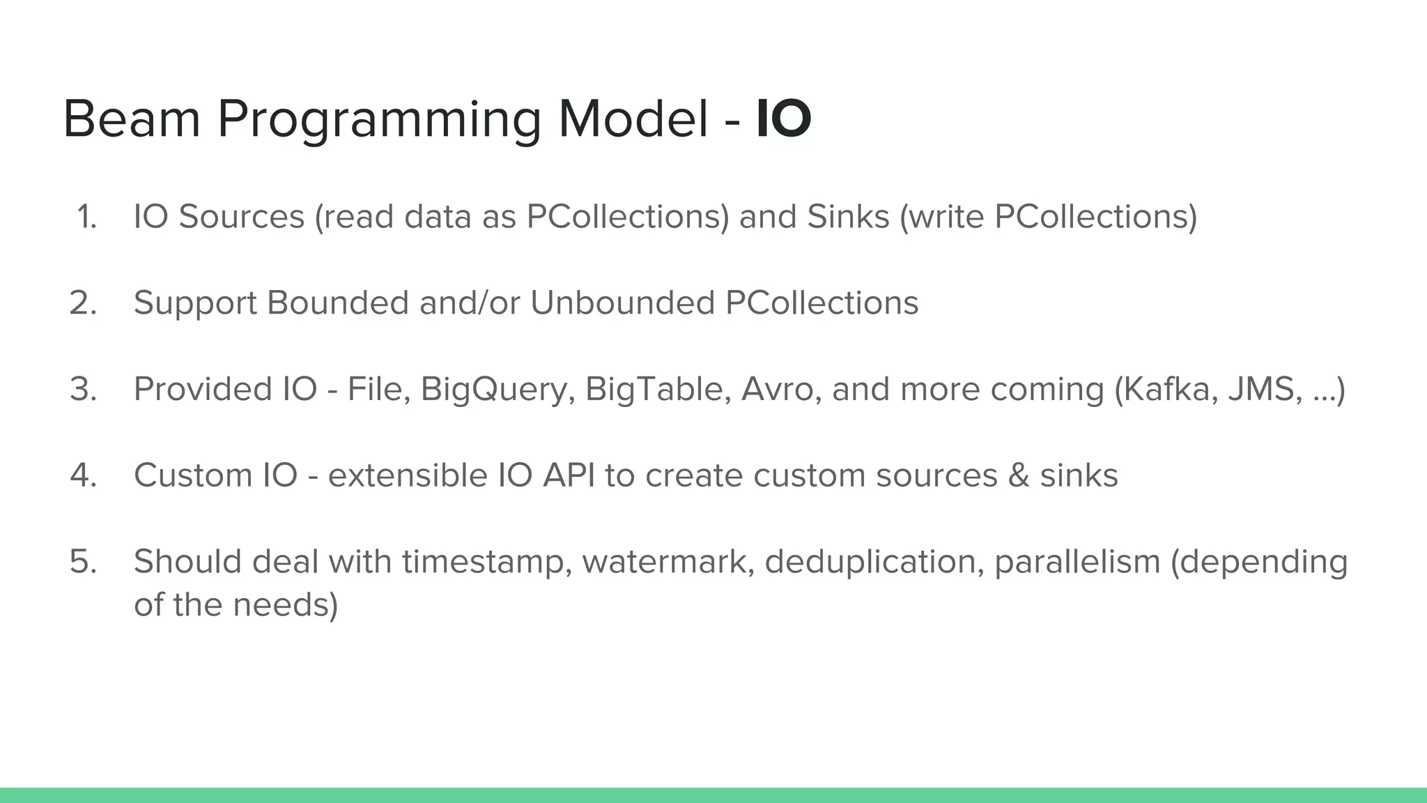 Introduction to Apache Beam | PPT
