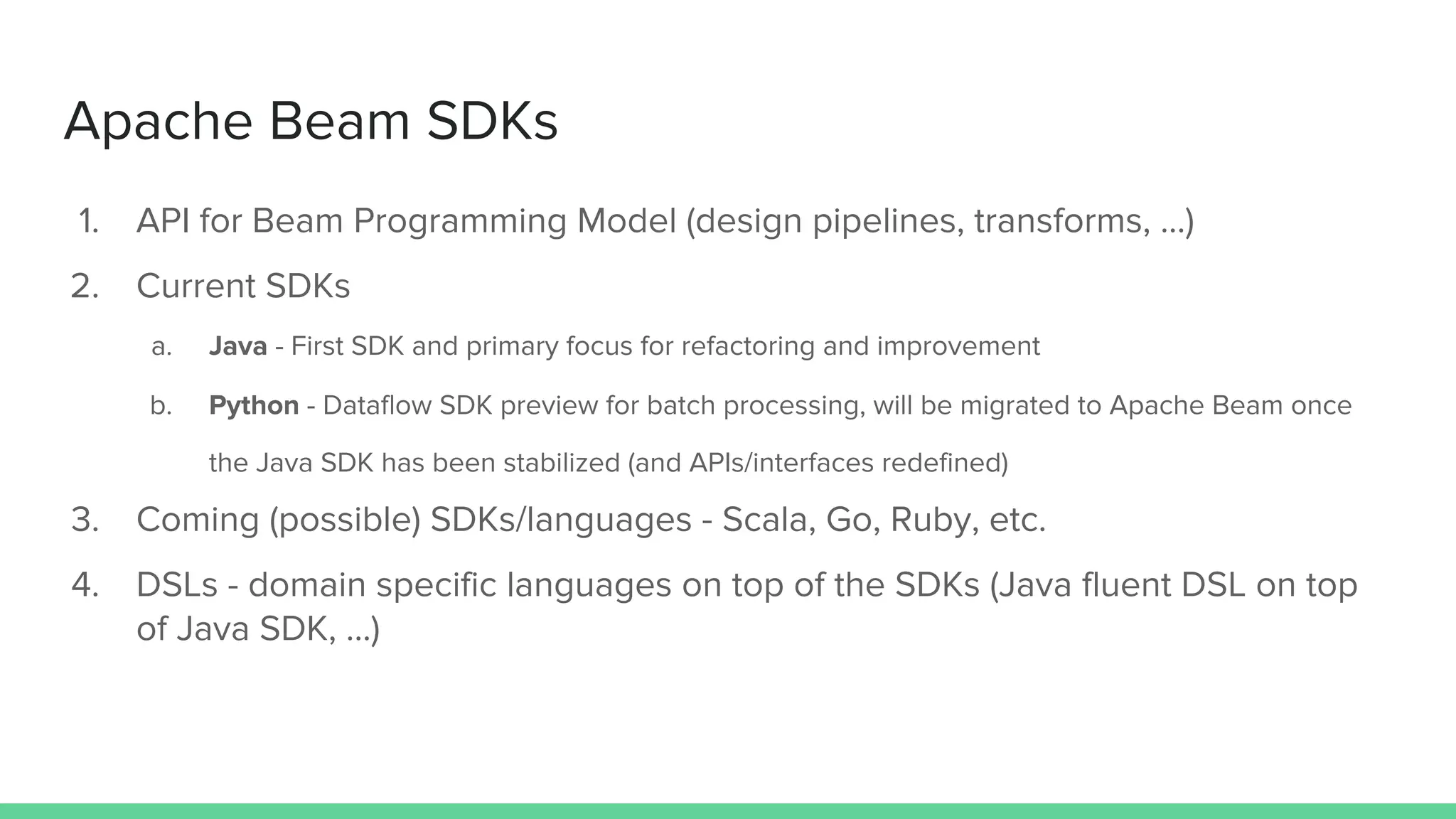 Introduction to Apache Beam | PPT