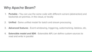 Introduction to Apache Beam | PPT