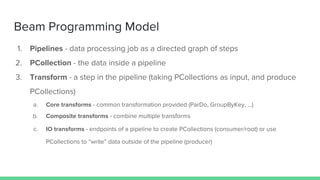 Introduction to Apache Beam | PPT
