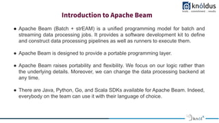 Introduction to Apache Beam | PDF
