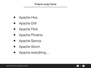 Introduction to Apache Calcite | PDF