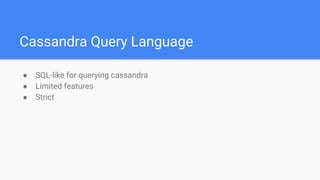 Introduction to Apache Cassandra | PPT
