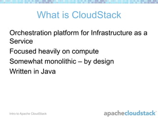 Introduction to Apache CloudStack by David Nalley | PPT