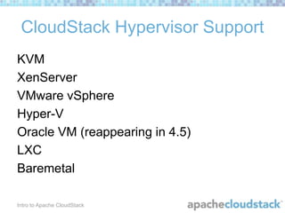 Introduction to Apache CloudStack by David Nalley | PPT