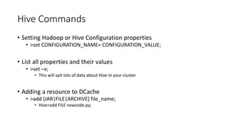 Introduction to Apache Hive(Big Data, Final Seminar) | PPTX
