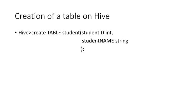 Introduction To Apache Hivebig Data Final Seminar Pptx Databases