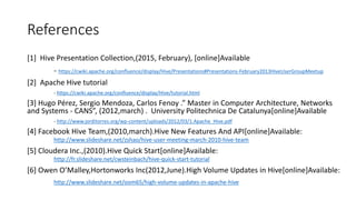 Introduction to Apache Hive(Big Data, Final Seminar) | PPTX