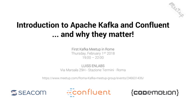 Introduction to Apache Kafka and Confluent... and why they matter! | PDF | Cloud Computing ...