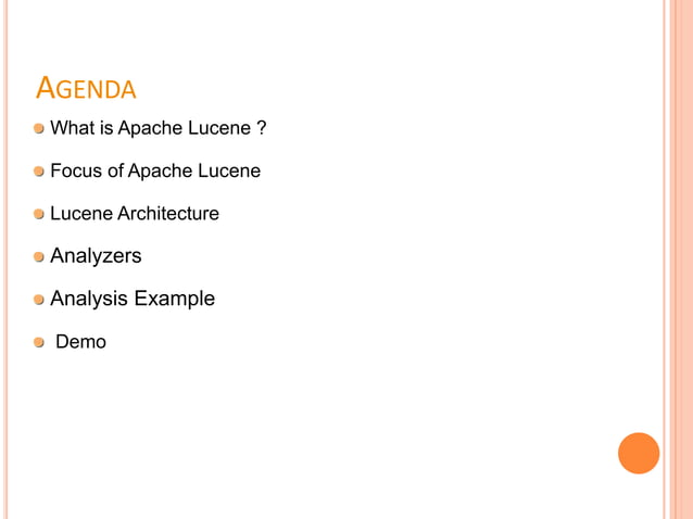 Introduction to apache lucene | PPT
