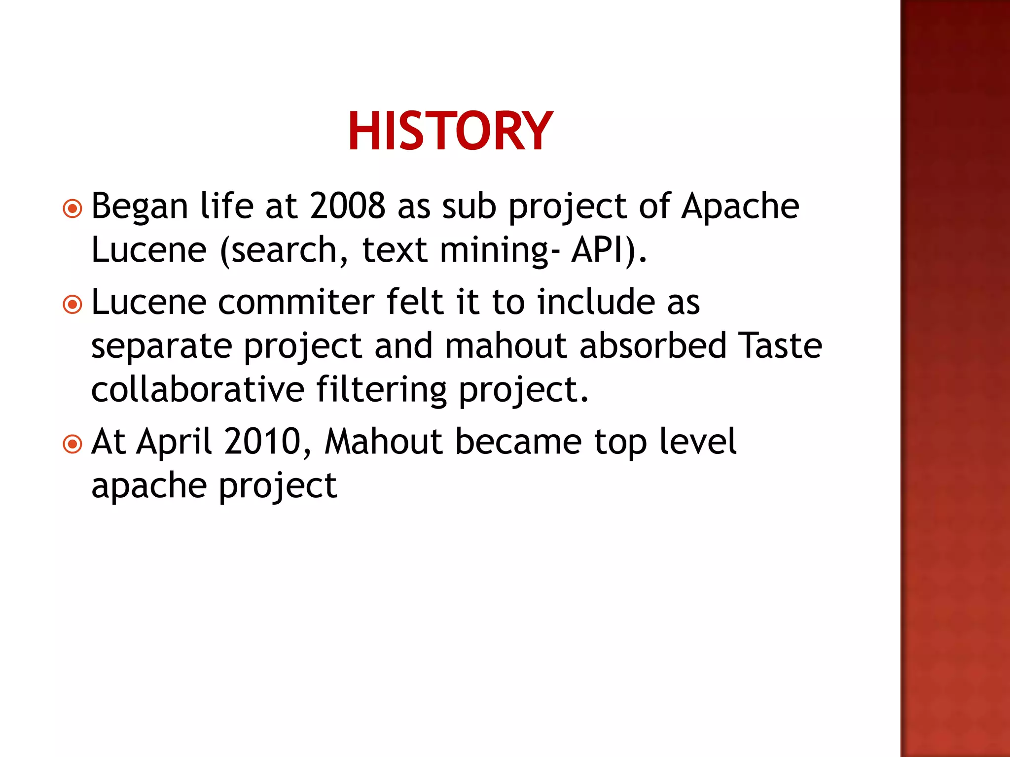 Introduction to Apache Mahout | PPTX