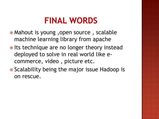 Introduction to Apache Mahout | PPTX