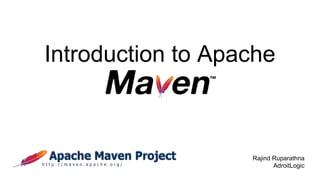 Introduction to Apache Maven | PDF