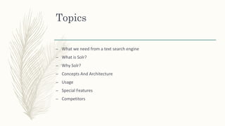 Introduction to Apache Solr | PPT