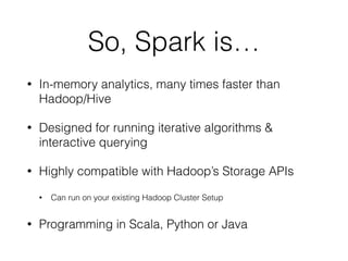 Introduction to apache spark | PPT