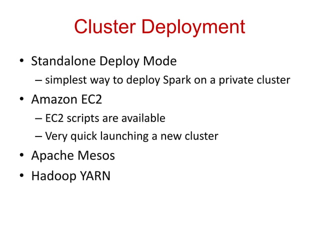 Introduction to Apache Spark | PPTX | Cloud Computing | Internet