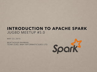 Introduction to apache spark | PDF