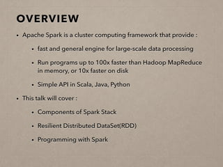 Introduction to apache spark | PDF