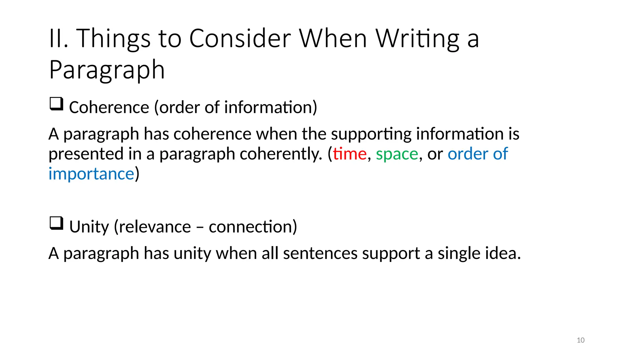Power Point Slides on How to Write a Paragraph | PPT