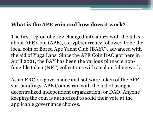 Introduction to APE Coins. How to Buy APE in Canada? | PPT
