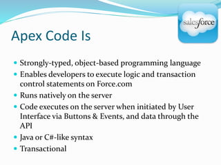 Introduction to apex | PPTX