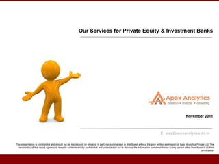 Apex Analytics - Investment Research & Modeling Support | PPT