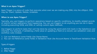 Introduction to apex triggers | PPT