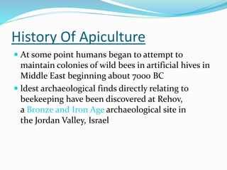 Introduction to Apiculture.pptx | Beekeeping | Hobbies & Interests