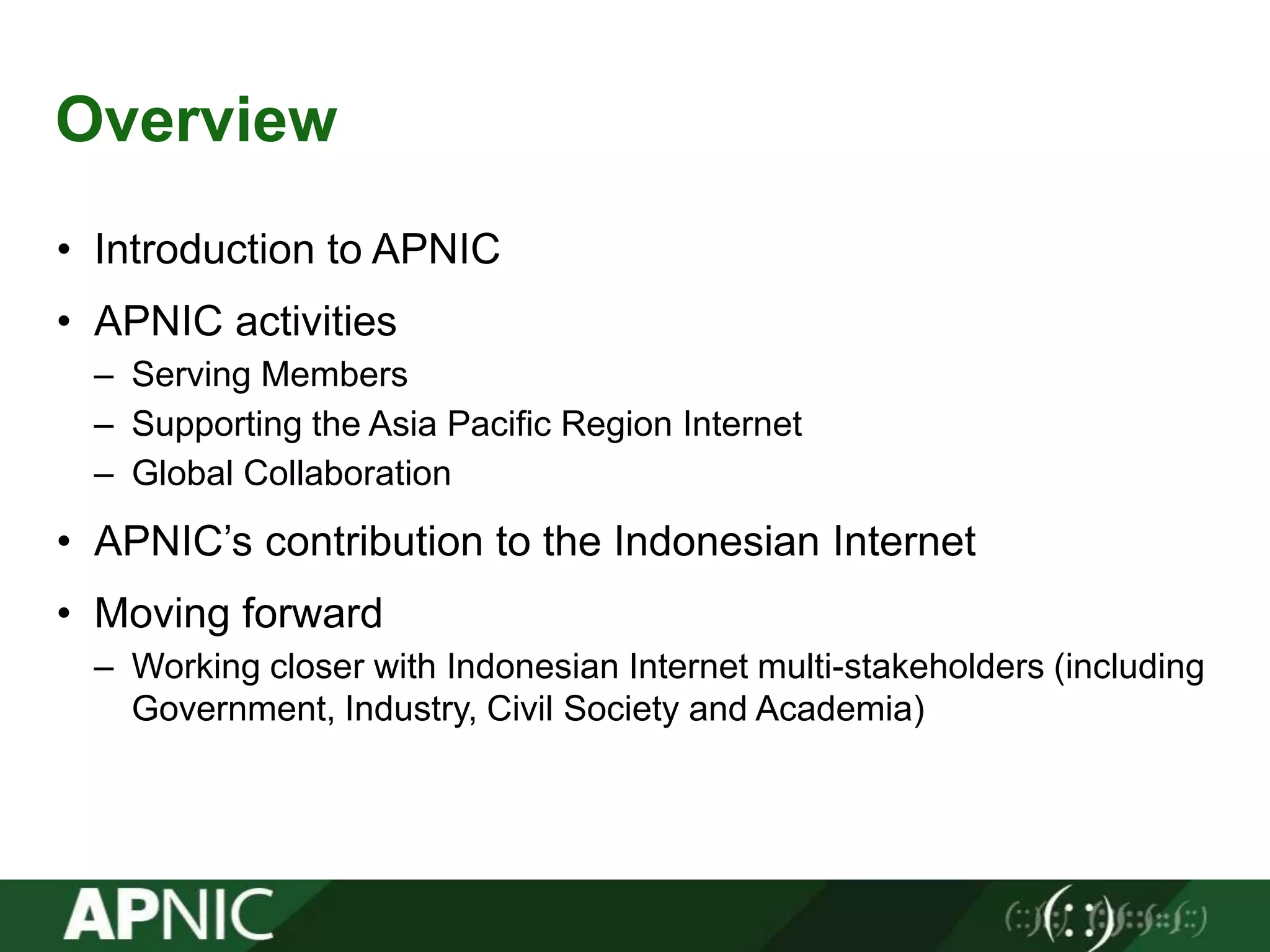 An introduction to APNIC | PPTX