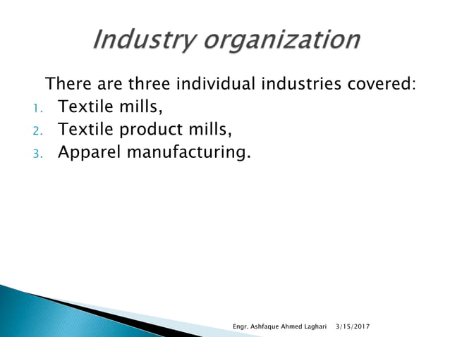 Introduction to apparel manufacturing | PPTX