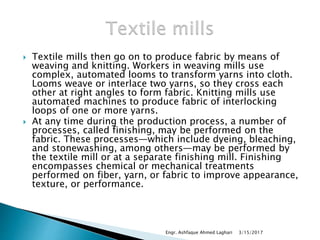 Introduction to apparel manufacturing | PPTX