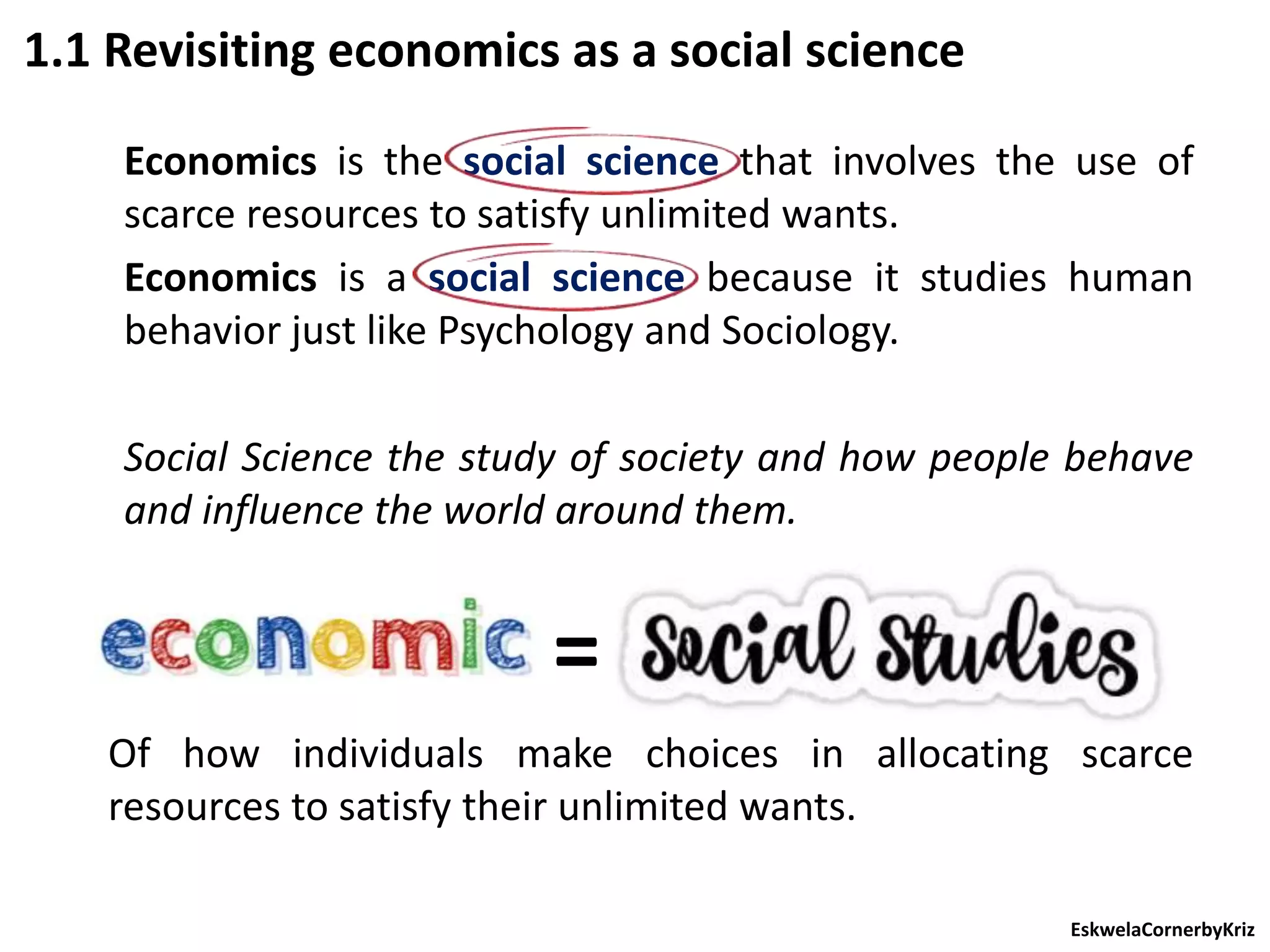 Introduction To Applied Economics Ppt Business Business And Finance
