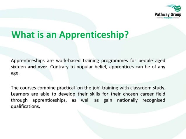 An Introduction to Apprenticeships | PPTX