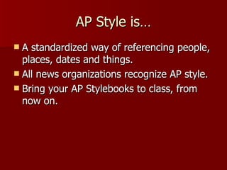 Introduction To Ap Style | PPT