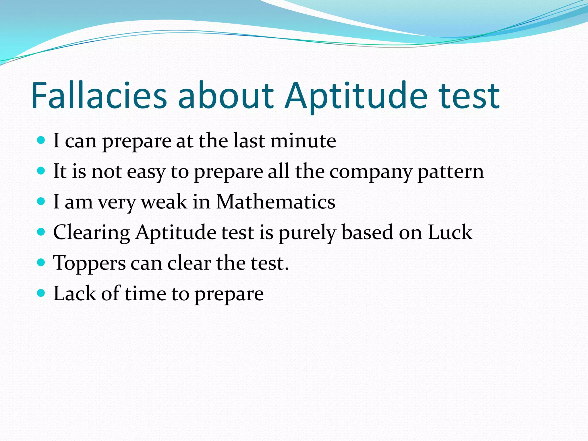 Introduction to aptitude handling | PPTX