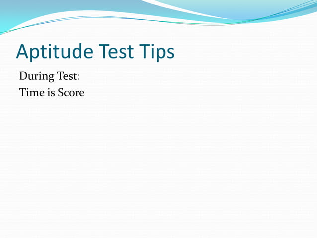 Introduction to aptitude handling | PPTX