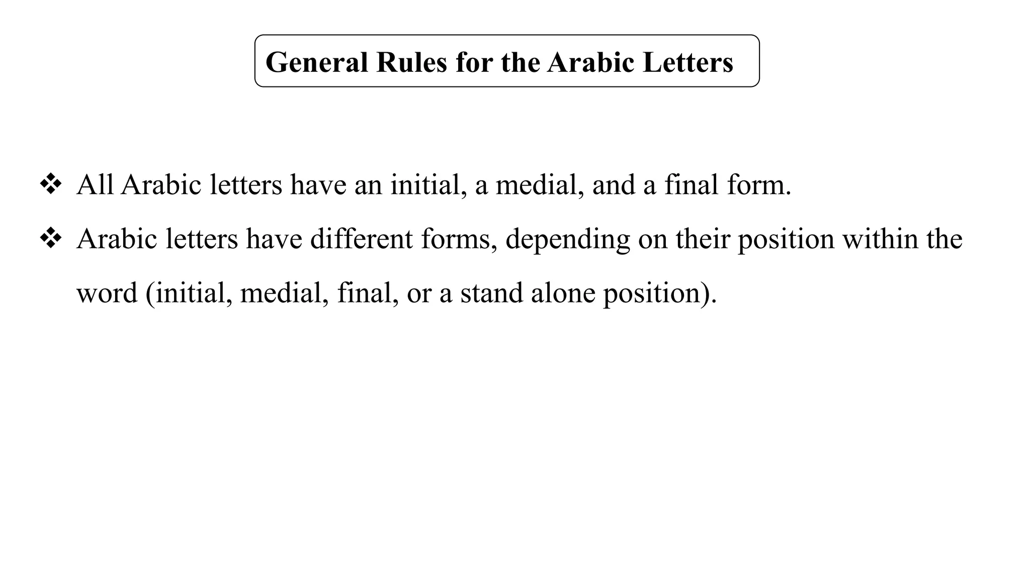 Introduction to Arabic and Alphabet | PPTX | Islam | Religion ...
